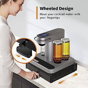 Dfynest Cocktail Capsule Storage Drawer Organizer - Compatible with Bartesian Cocktail Maker - BEV Black Decker Cocktail Maker - Holds Up to 36 Capsules - Home Bar Accessories for Cocktail Maker