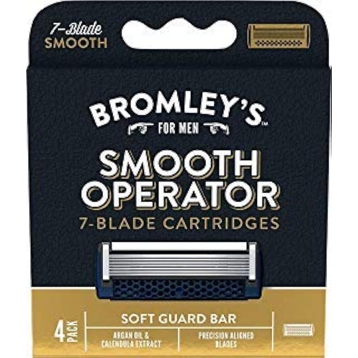 Bromley's Smooth Operator 7-Blade Razor Cartridges - 4 Cartridges
