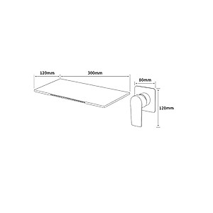 Wall Mounted Hidden Bathtub Faucet Hot and Cold Water Faucet Waterfall Spout 304 Stainless Steel,kitchen sink faucet