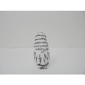 Snow Owl White Birds Cake Topper Bride & Groom Wedding Engagement Anniversary Carved Wood Statue