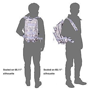 HDE Tactical Military Backpack 20L MOLLE Bug Out Bag Survival Backpacks