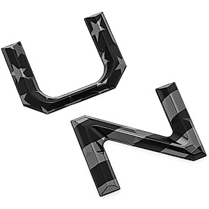 EyeCatcher Pro Series Tailgate Letter Inserts Fits 2014-2021 (Mono Black USA Flag)