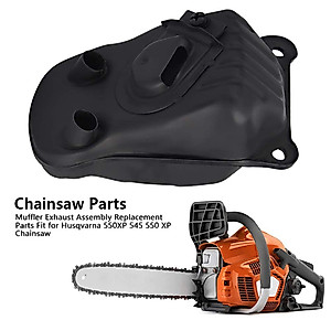 AUNMAS Muffler Exhaust Chainsaw Muffler Assembly Replacement Parts Fit for Husqvarna 550XP 545 550 XP Chainsaw