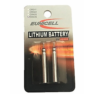 Hillflower 5 Piece CR435 435 LM435 BR435 Long Duration Card 3V Lithium Prime Battery for Remote Alarm PC