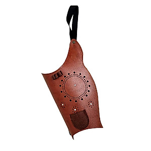 UNISTRENGH Archery Recurve Bow Case PU Leather Bow Bag for Traditional Recurve Bow Longbow (Dark Brown, For Adult (48 * 24cm))