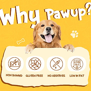 PAWUP Chicken Jerky Strip Dog Treats w/Taurine Natural Rawhide Free Dog Snacks, Training Treats Chicken Jerky Sticks for Dogs, 24oz
