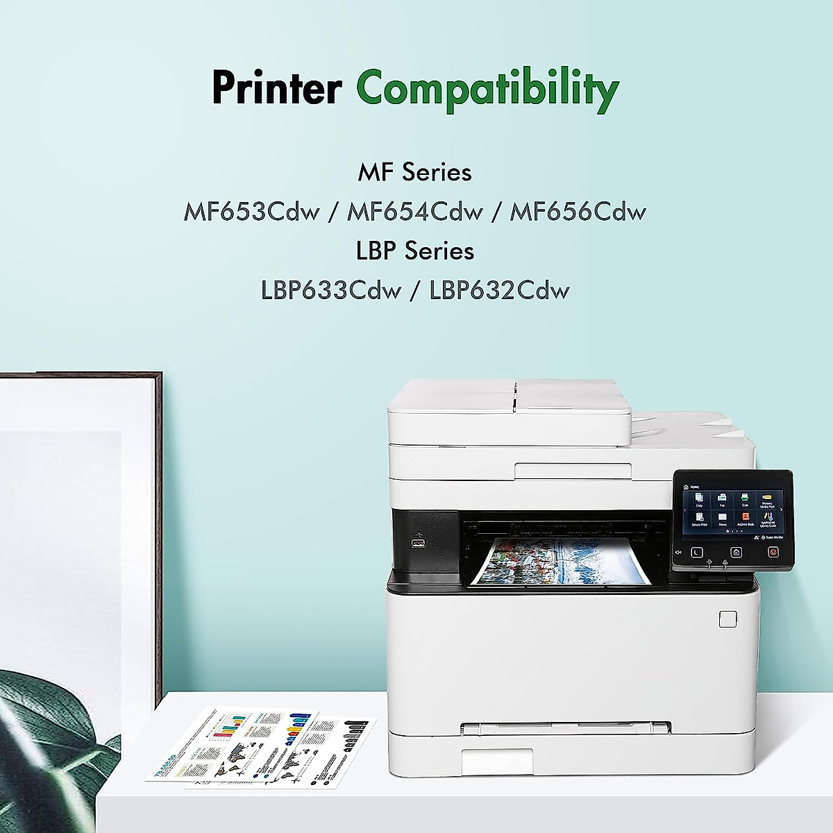 067H 067 Toner Cartridge, Compatible with Canon 067H Toner and Canon 067 Toner, Works with MF656Cdw, MF654Cdw, MF653Cdw, LBP633Cdw and LBP632Cdw Printers (Black Cyan Magenta Yellow)