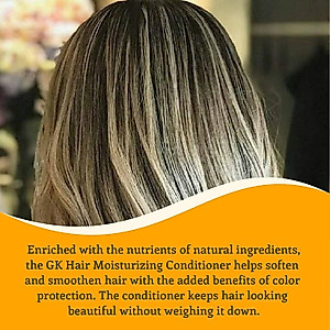 Global Keratin GK Hair Moisturizing Conditioner (33.8 fl.oz/1000ml) - Hair Smoothing Serum - 100% Pure Organic Argan Oil 1.69 Fl Oz