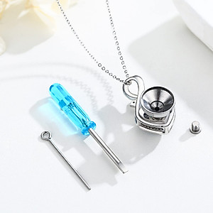 Cremation Jewelry for Ashes for Women 925 Sterling Silver Butterfly Urn Necklace for Ashes Infinity Ashes Keepsake Dainty Blue Austrian Crystal Heart Ashes Memorial Jewelry Gifts
