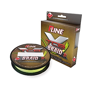 P-Line XTCB 8 Carrier Teflon Coated 150 Yard Braided Fishing Line, 30 lb, Yellow (750182703)