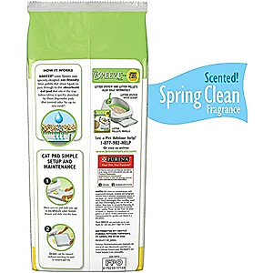 Tidy Cats Breeze Spring Clean Cat Pads Refill Pack (2) 10 Count Pouches with AuroraPet Catnip Toy (Assorted)