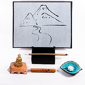 Meditation Gifts Buddha Drawing Board - Woman Relaxation Gifts Man Zen Gifts Decor Office Home Relaxing Art Water Painting Board Unique Stress Relief Birthday Valentine Gifts for Adults Him Her