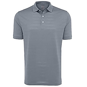 Callaway Men's Basic Short Sleeve Opti-Vent Open Mesh Polo Golf Shirt, Quiet Shade , Large