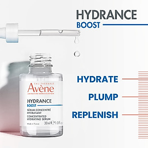 Avene Hydrance Boost Concentrated Hydrating Serum, 48 Hour Hydration, Hyaluronic Acid, 1.0 Fl Oz