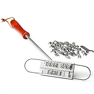 BBQ Meat Branding Iron with Changeable Letters and a Handy Draw- Great for Branding Steaks Burgers Chicken