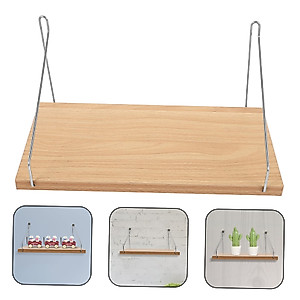 RORPOIR Wall Shelf Storage Shelves Wall Holder Shelf Rustic Style Floating Shelf Wall Decor Mounted Clothes Decor Holder Wall Mounted Storage Shelf Hanging Shelf