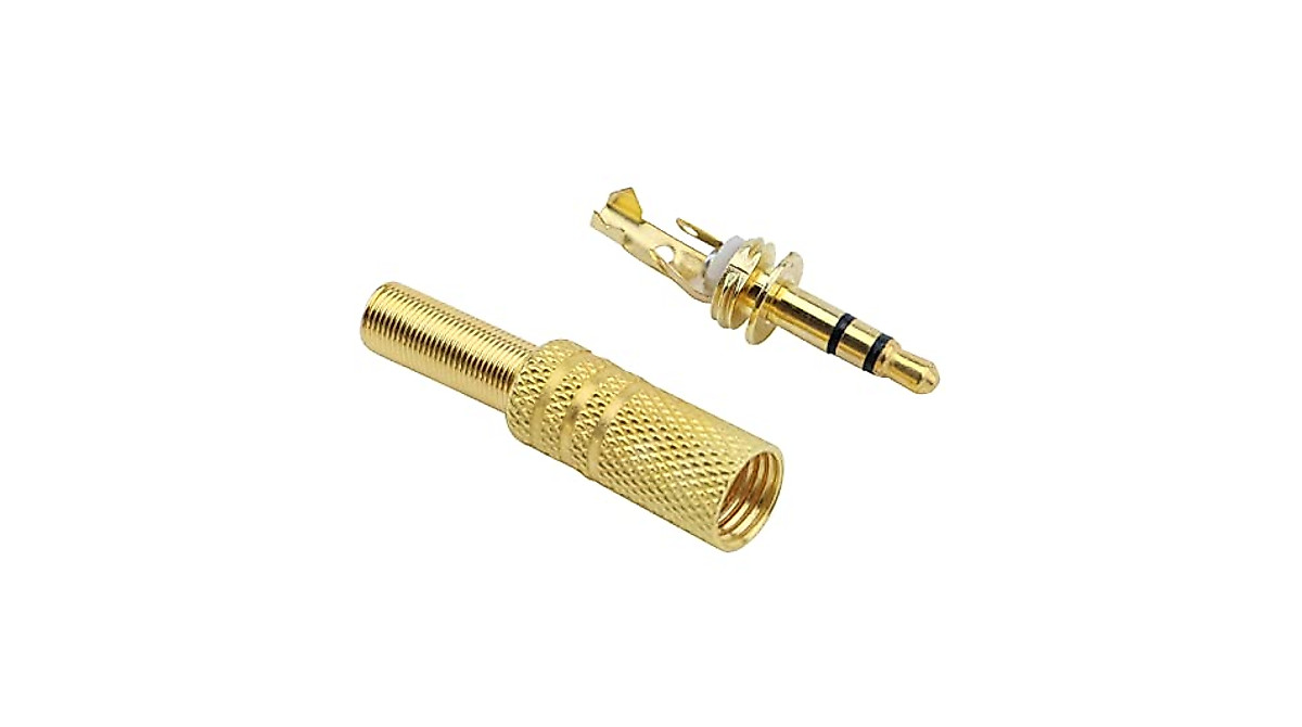 Antrader 3.5mm Stereo Male Plug Audio Connectors-Pack of 12