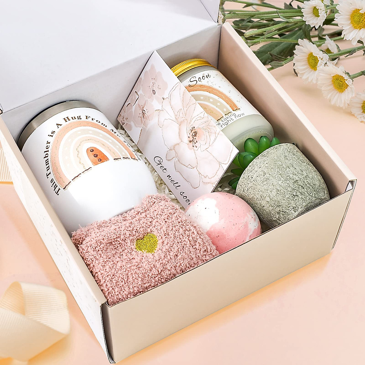 Get Well Soon Gifts for Women，Care Package For Women Get Well Soon Gifts Baskets Feel Better Soon Gifts Sympathy Gifts Thinking of You Birthday Gifts for Women Sick Friends