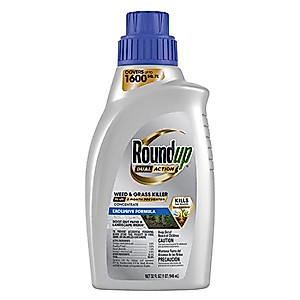 Roundup Dual Action Weed & Grass Killer Plus 4 Month Preventer Concentrate, 32 fl. oz.