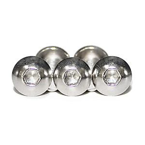 25PCS M8-1.25 x 12mm Button Head Socket Cap Screws, Stainless Steel 18-8, Full Thread, Allen Socket Drive, ISO7380 by Fullerkreg Come with a Plastic Box