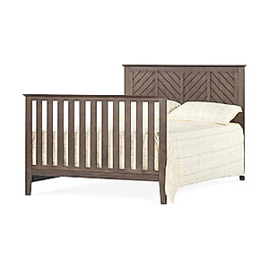 Child Craft Atwood Crib and Dresser Nursery Set, 2-Piece, Includes 4-in-1 Convertible Crib and 3-Drawer Dresser, Grows with Your Baby (Cocoa Bean Brown)