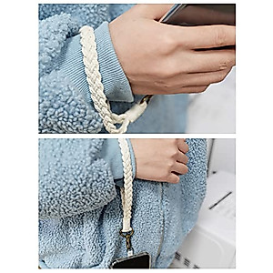 CHIWUTECH Boho Macrame Phone Wrist Strap，Cell Phone Lanyard with Tether Tab，Keychain Wristlet Bracelet Charm for Phone Case， Anti-Loss Phone Chain Accessories for Women