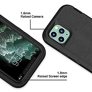 MXX Heavy Duty Case for iPhone 11 Pro Max - (No Built in Screen Protector) Drop Protection Tough Case for Apple iPhone 11 Pro Max (Black)
