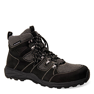 Drew Shoe Men's Trek waterproof and slip-resistant Extra-Depth Black Hiking Boot 11 6E US