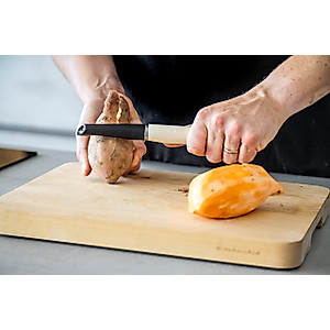 KitchenAid Euro Peeler, Stainless Steel Swivel Peeler for Fruit and Vegetables – Almond Cream