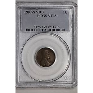 1909 S VDB Lincoln Wheat Cent VF35 PCGS US Mint Coin