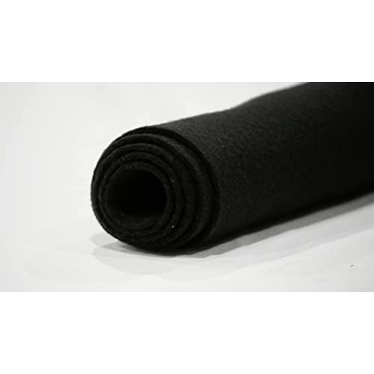 Acrylic Felt Fabric 72" Wide by 36" Long | Craft Felt for DIY Projects, Costumes, Decoration, Holidays | IceFabrics | 1 Yard - Black