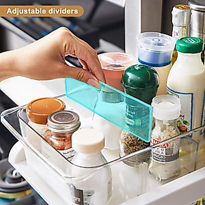 Ynelyase 2 Tier Bathroom Cabinet Under Sink Organizers and Storage for Medicine Bottle with Kitchen Pantry Clear Pull Out Drawers (9 Inch Wide)