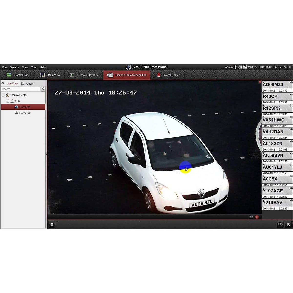 2MP License Plate Recognition Camera - Smart IP PoE Motorized VF 2.8-12mm Lens Bullet for License Plate Capture, Exterior Compatible with Hikvision DS-2CD4A26FWD-IZS