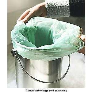 Natural Home WP77 SS Compost Bin /1.3 gallon