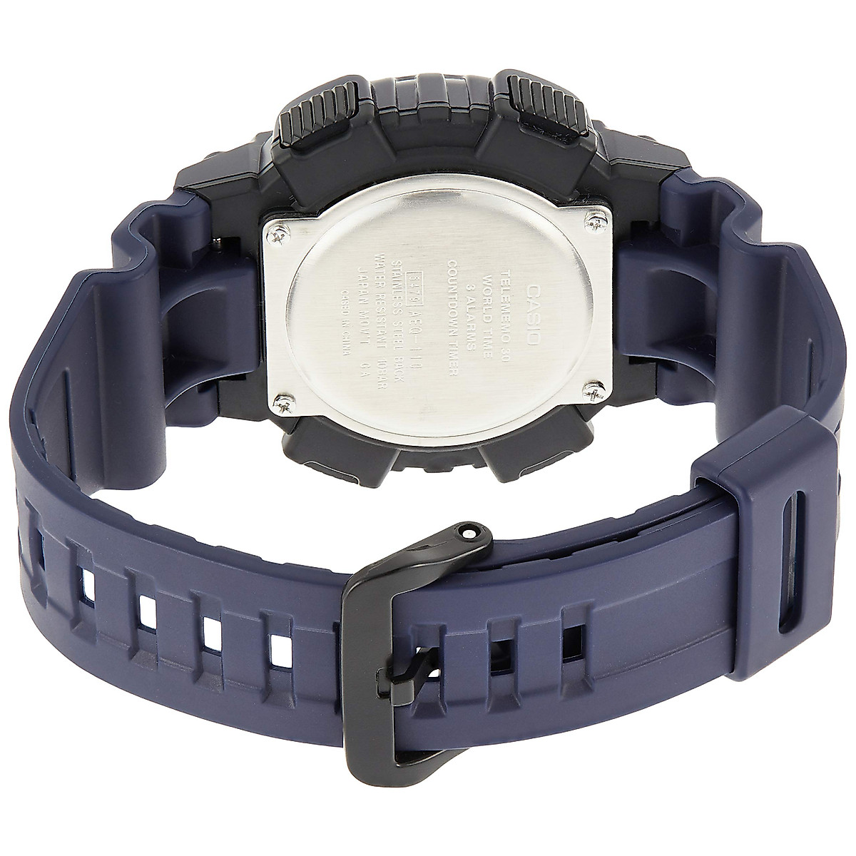 Casio Men's AEQ110W-2AV Heavy Duty Analog-Digital Display Quartz Blue Watch