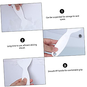 Vaguelly 60 Pcs Refrigerator Deicer Ice Remover Scoop ice Scraper for Freezer Household Tools Fridge ice Shovel ice Shovel for Fridge Plastic ice Shovel White ice Machine pp Clean Child