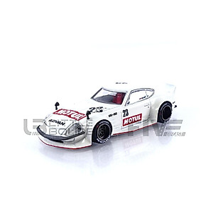 True Scale Miniatures Model Car Compatible with Nissan Fairlady Z Datsun MOTUL V3 White Limited Edition 1/64 Diecast Model Car Kaido House KHMG064