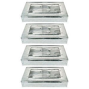 Southern Homewares iTrap Multi-Catch Clear Top Humane Repeater Mouse Trap, 4-Pack