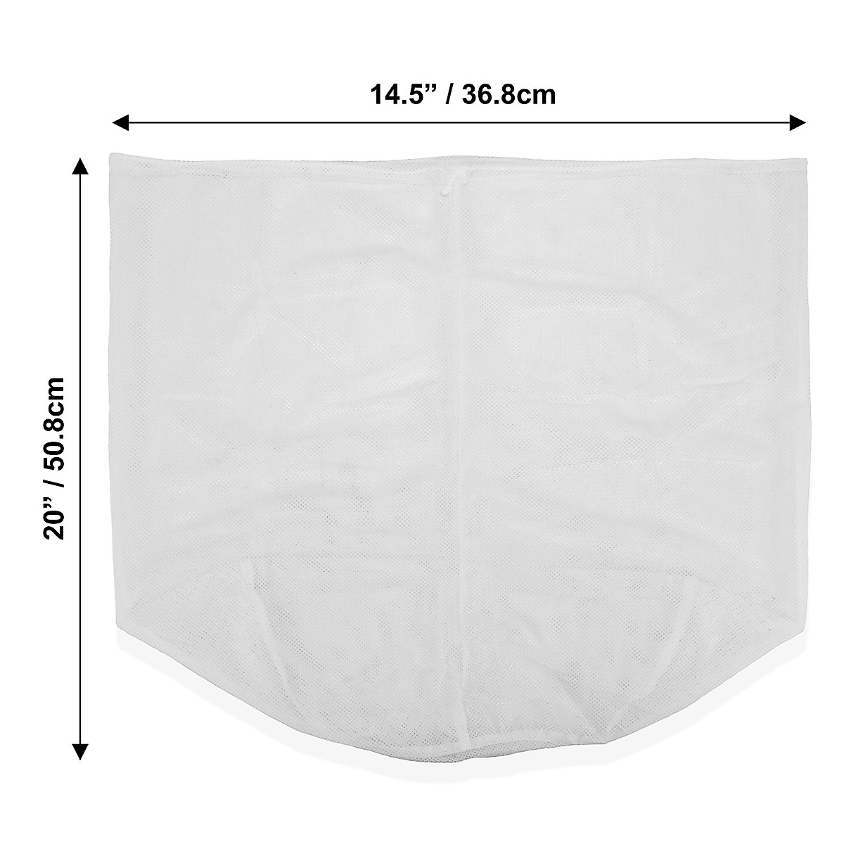 Veradura Cider Press Straining Mesh Bag - 20 inch x 14.6 inch - Complete with Secure Drawstring for Pressing Fruit, Cider, Apples, Grapes, Wine and Many More