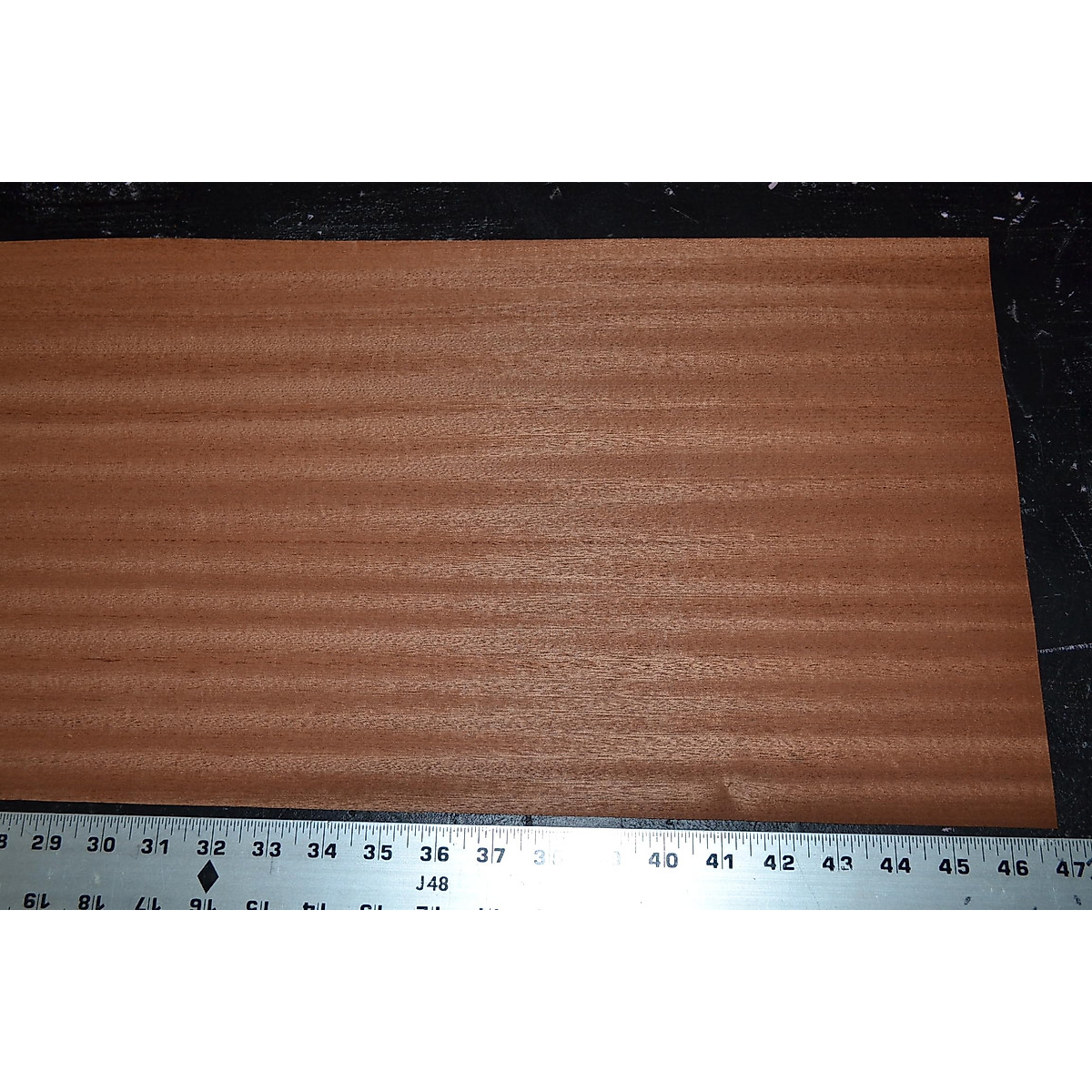 Sapele Raw Wood Veneer Sheet 11.5 x 46 inches 1/42nd