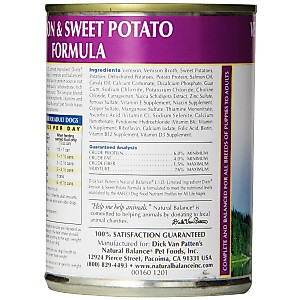 Natural Balance L.I.D. Limited Ingredient Diets Canned Wet Dog Food, Grain Free, Venison And Sweet Potato Formula, 13-Ounce (Pack Of 12)