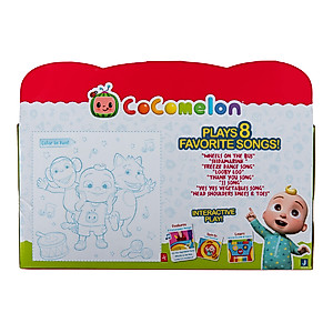 CoComelon Dance and Play Boombox, 8 Full Songs, Colors, Animal Sounds, Numbers- Educational Music Toys, Carry N’ Go Handle, Toys for Kids and Preschoolers