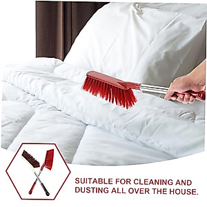 Hohopeti 2pcs Soft Brush Cleaning Hand Whisk Broom Furniture Clothes Broom Dusting Brush Hair Broom Brush Bench Fireplace Duster Car Hand Broom Counter Duster Hand Brush Bed Couch Broom Abs