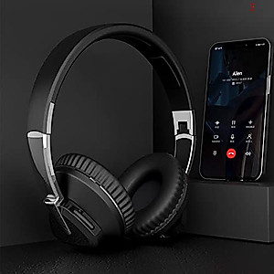 Lovskoo Over-Ear Headphones Adjus-Table Wireless Headset with Hi-Fi Stereo, 16Hours Playtime, Foldable Bluetooth Headphones, Noise Cancelling Headphones, Wireless Headphones Cool Stuff Birthday Gifts