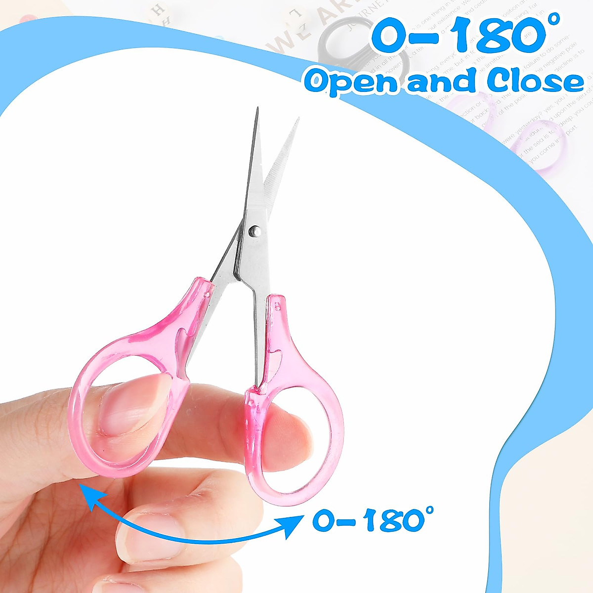 4 Pcs Mini Scissors Small Embroidery Scissors Stainless Steel Scissors with Protective Cover Small Scissors All Purpose Mini Detail Craft Scissors Straight Tips Sewing Scissors for Embroidery Knitting