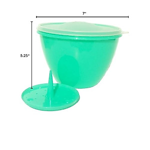 Tupperware Vintage Crisp It 679 Lettuce Keeper Bowl with Spike Green