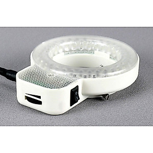 AmScope LED-56S 56 LED Microscope Ring Light with Dimmer White
