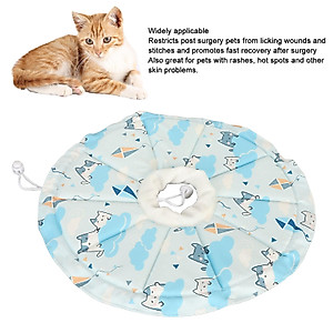 Pet Cat Elizabethan Collar, Waterproof Prevents Biting Breathable Cat Cone Collar for Pets for Cats (Genericwgvg9042ni-11)