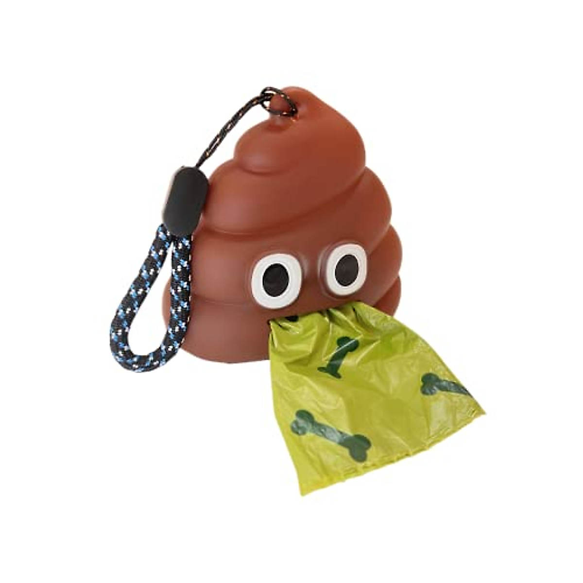 LZSOMPK Cute Dog Poop Bag Holder for Leash Durable Dog Poop Bag Dispenser for Dog Waste Bags Includes 1 Roll 15 Bags