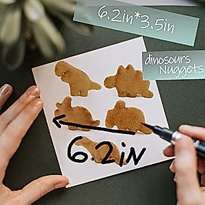 UNIMV Dino Chicken Nugget Plush, Realistic Fun Dino Fried Chicken Nuggets Pillow Stuffed Toy for Gift for Boys and Girls (Mini Dino-5pc)